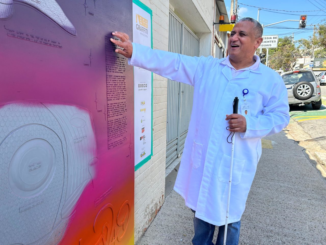 Grafitte: Instituto Luiz Braille ganha mural acessível | Notícias